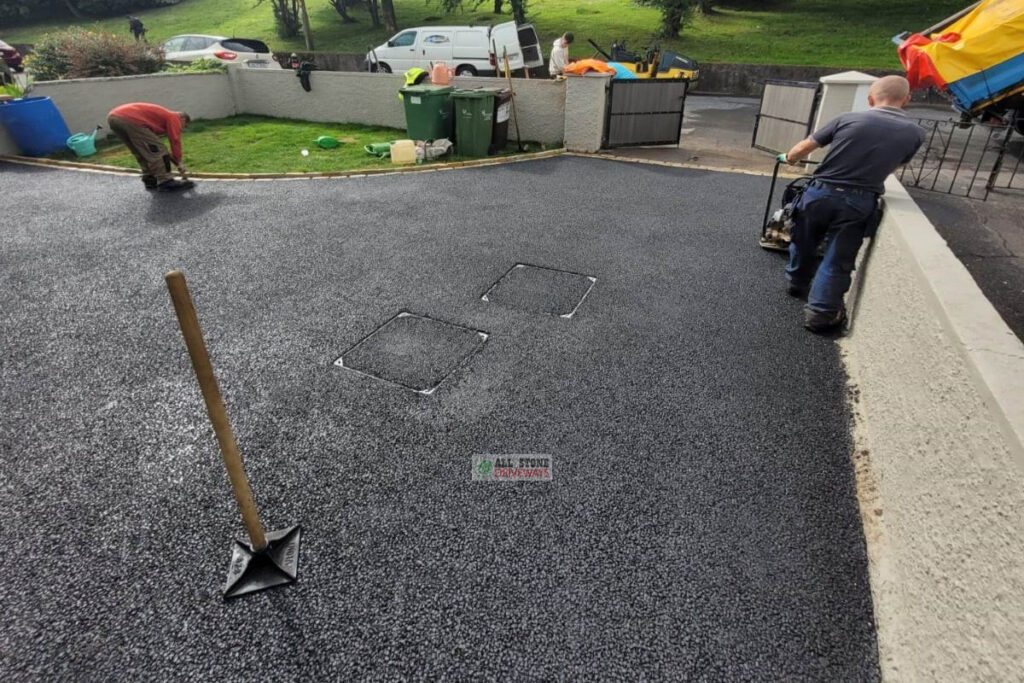 SMA Driveway with Sandstone Cobblestone Border in Mayfield, Co. Cork ...