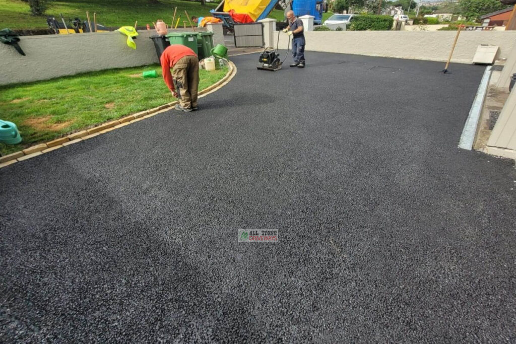 SMA Driveway with Sandstone Cobblestone Border in Mayfield, Co. Cork ...